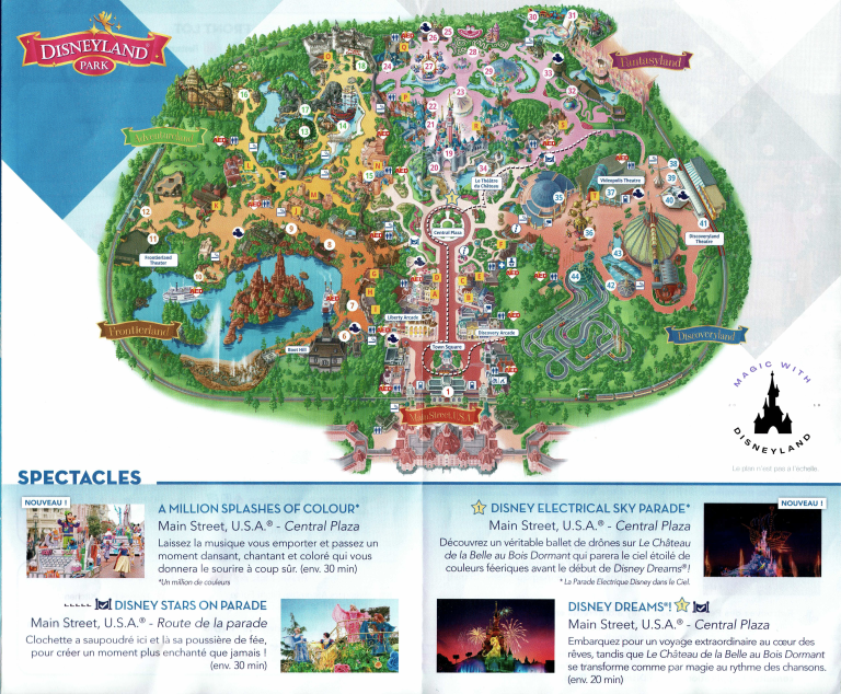 Plans Des Parcs Disneyland Paris 2024 – 2025 + Programme